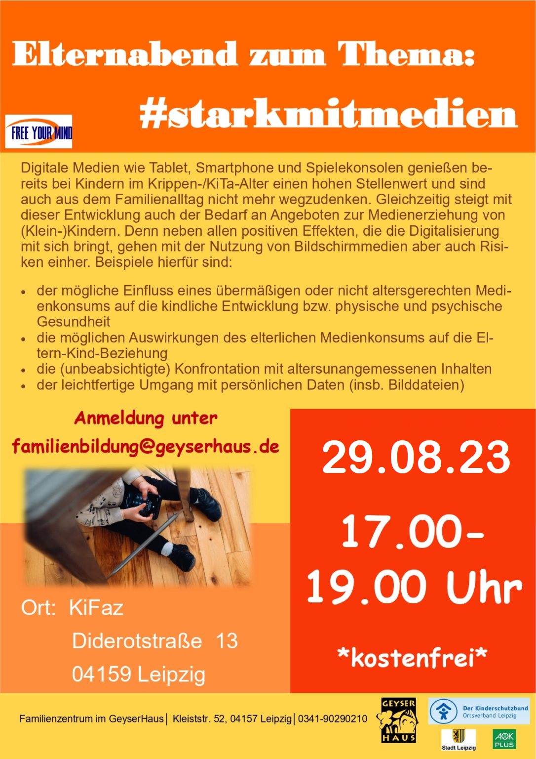 Elternabend Kleinkinder und Medien – FAMILIENZENTRUM GEYSERHAUS